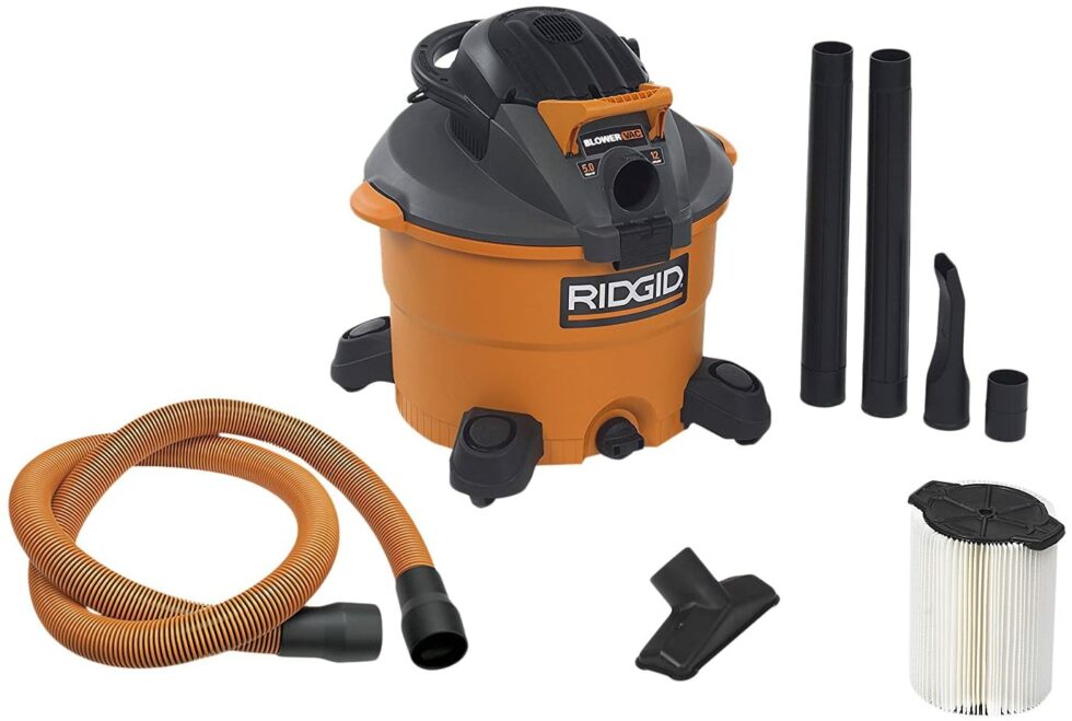 Ridgid Wet Dry Vacuum and Blower VAC1200 | Powerful Compact Vacuum For ...