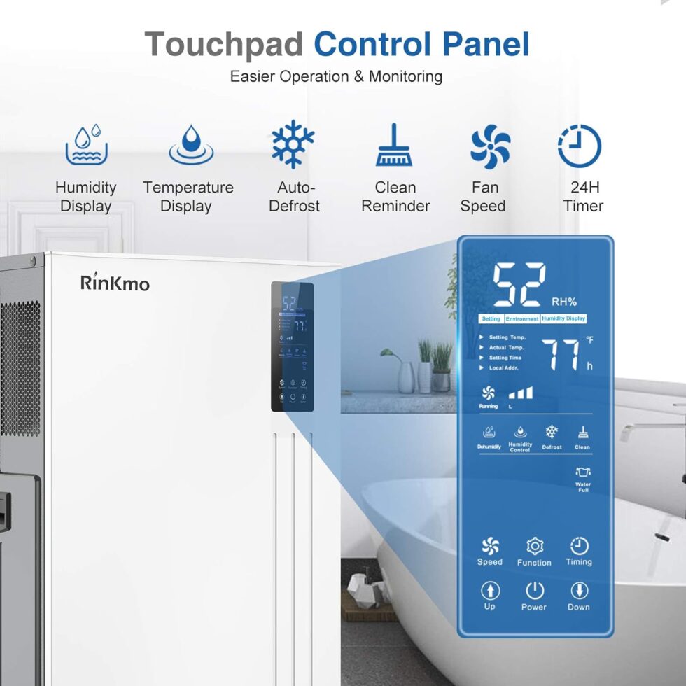 Quick Review of The RINKMO 296 Pint Commercial Dehumidifier - Smart Vac ...